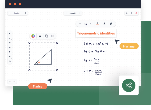 Digital whiteboarding tools for interactive teaching