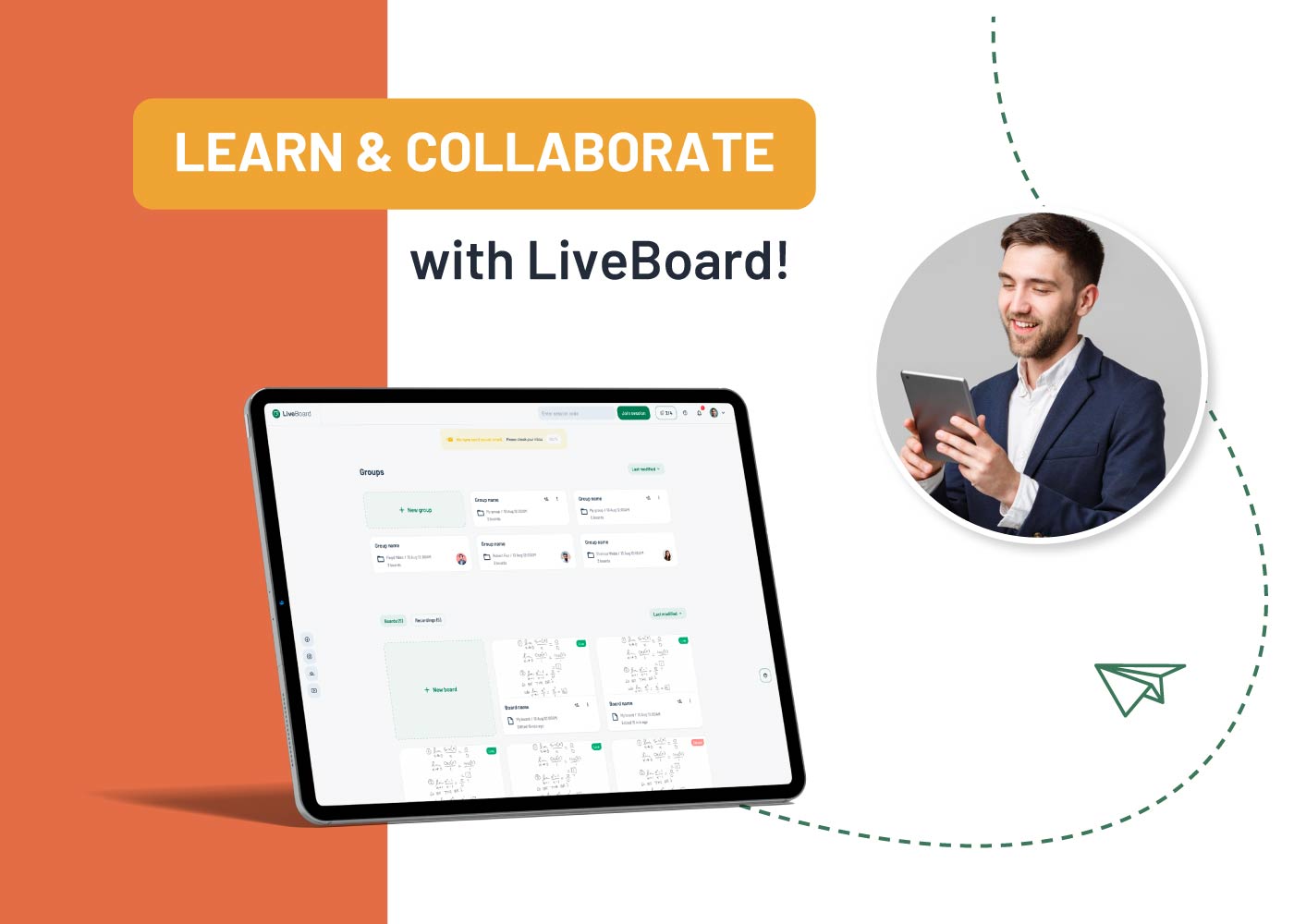 LiveBoard - Online Interactive Whiteboard App For Educators